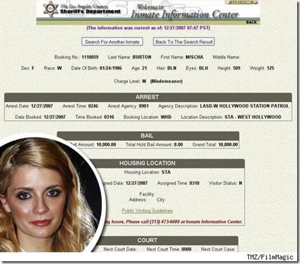 Bikini Model In The World: Mischa Barton Arrested for DUI